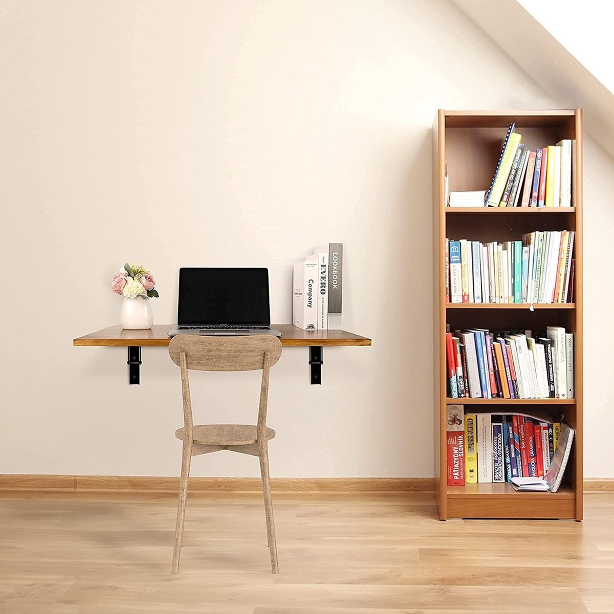 Bampa Bruin Wandtafel Inklapbare | Wandbureau | Inklapbare Wandtafel ...