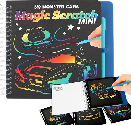 Monster Cars mini magic scratch boek | bol.com