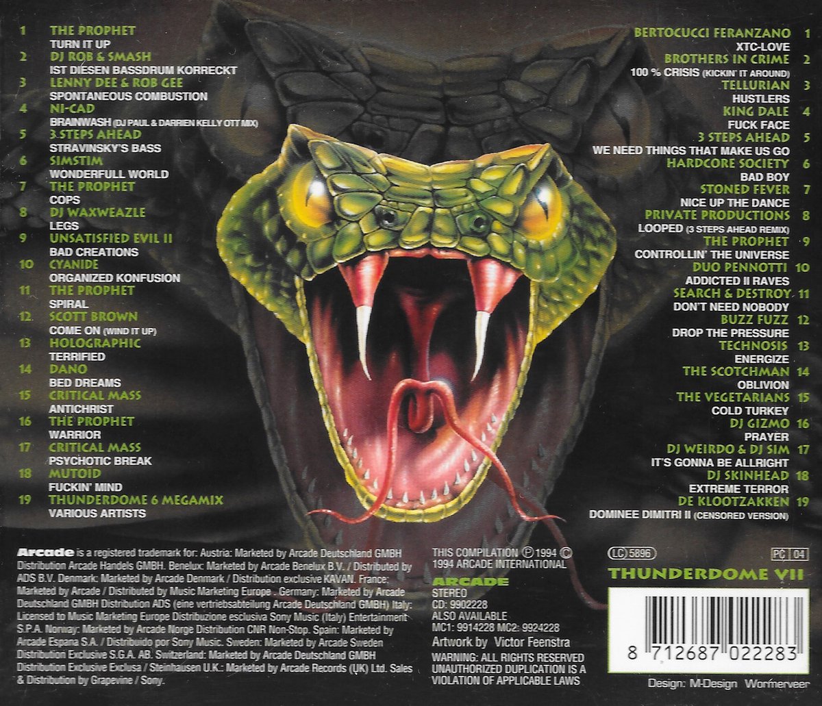 Thunderdome VII - Injected with Poison, various artists | CD (album ...