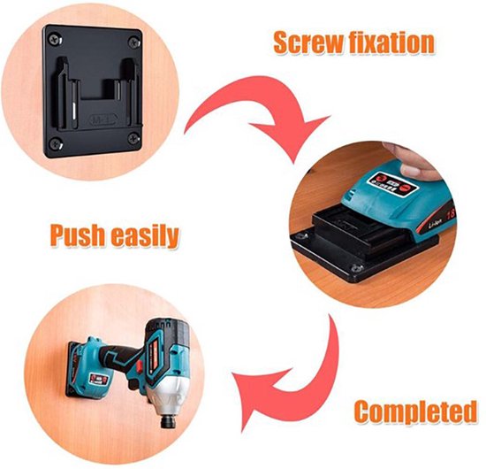 Gereedschap houder - Geschikt voor DeWalt boormachine en Milwaukee - 2 ...