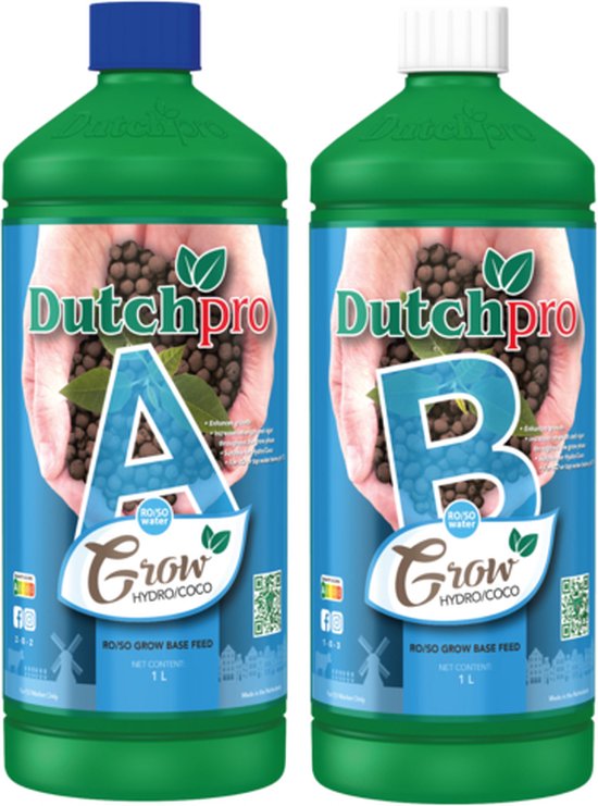 DutchPro Hydro/Coco Grow A&B (RO/SO Water) 1L | bol
