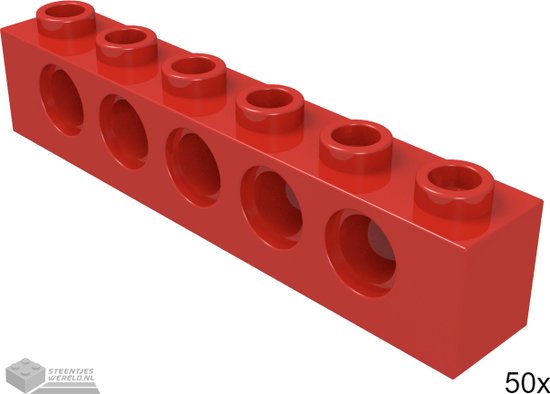 LEGO 3894 Rood 50 stuks | bol.com