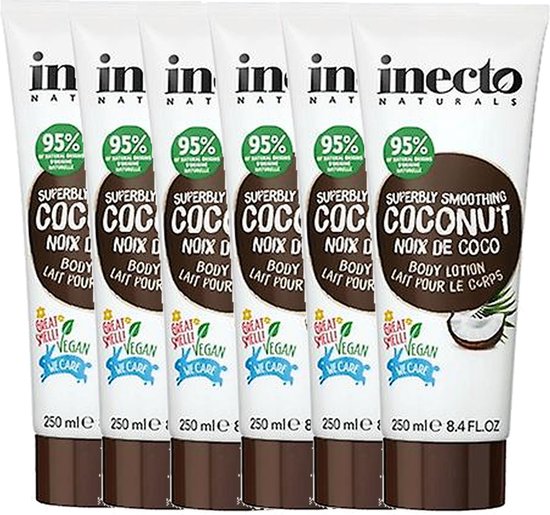 Inecto - Coconut Body Lotion - 6 Pak - Hydraterend - Natuurlijk ...