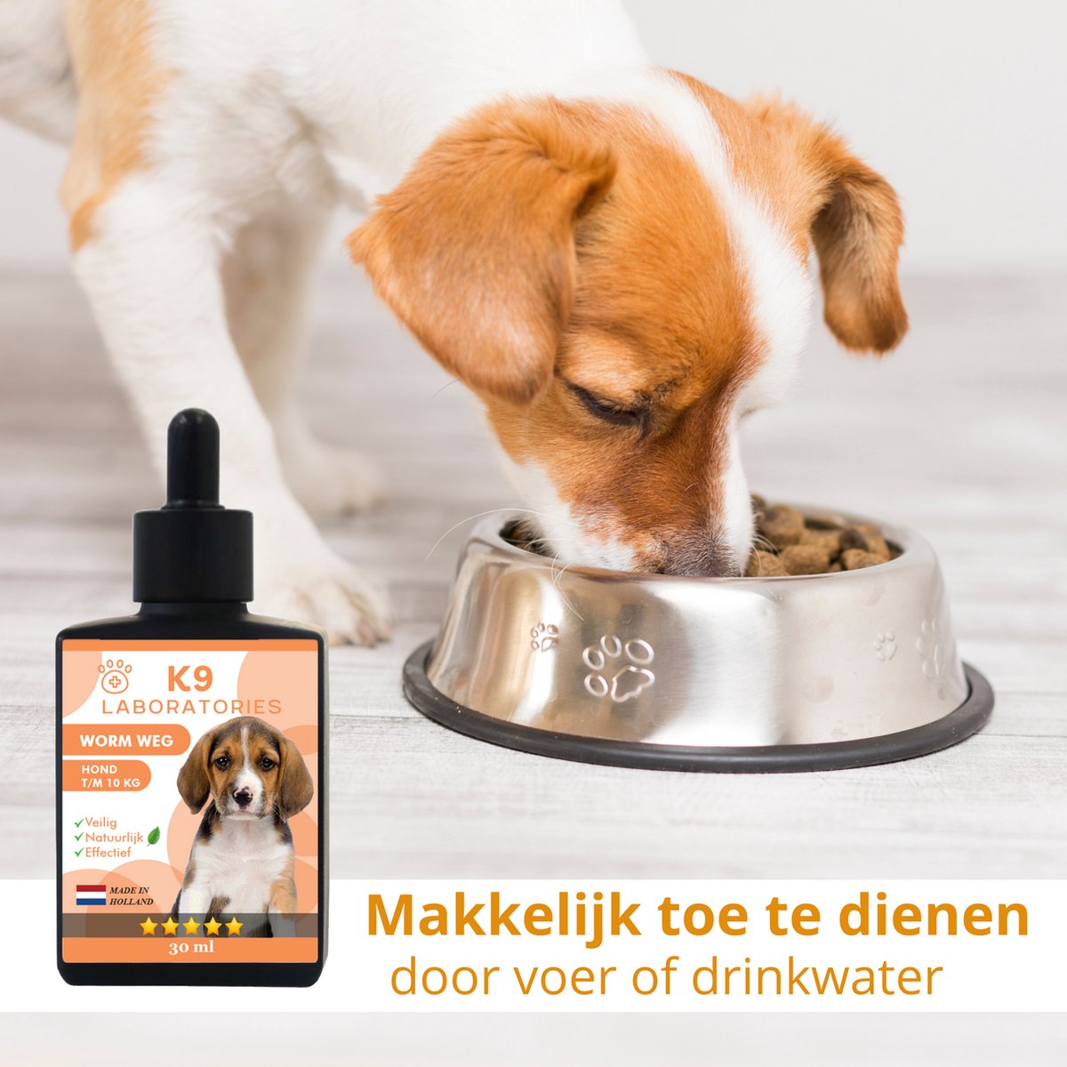 K9 laboratories Ontworming hond - voor honden tot 10kg - 30 ml - 100% ...