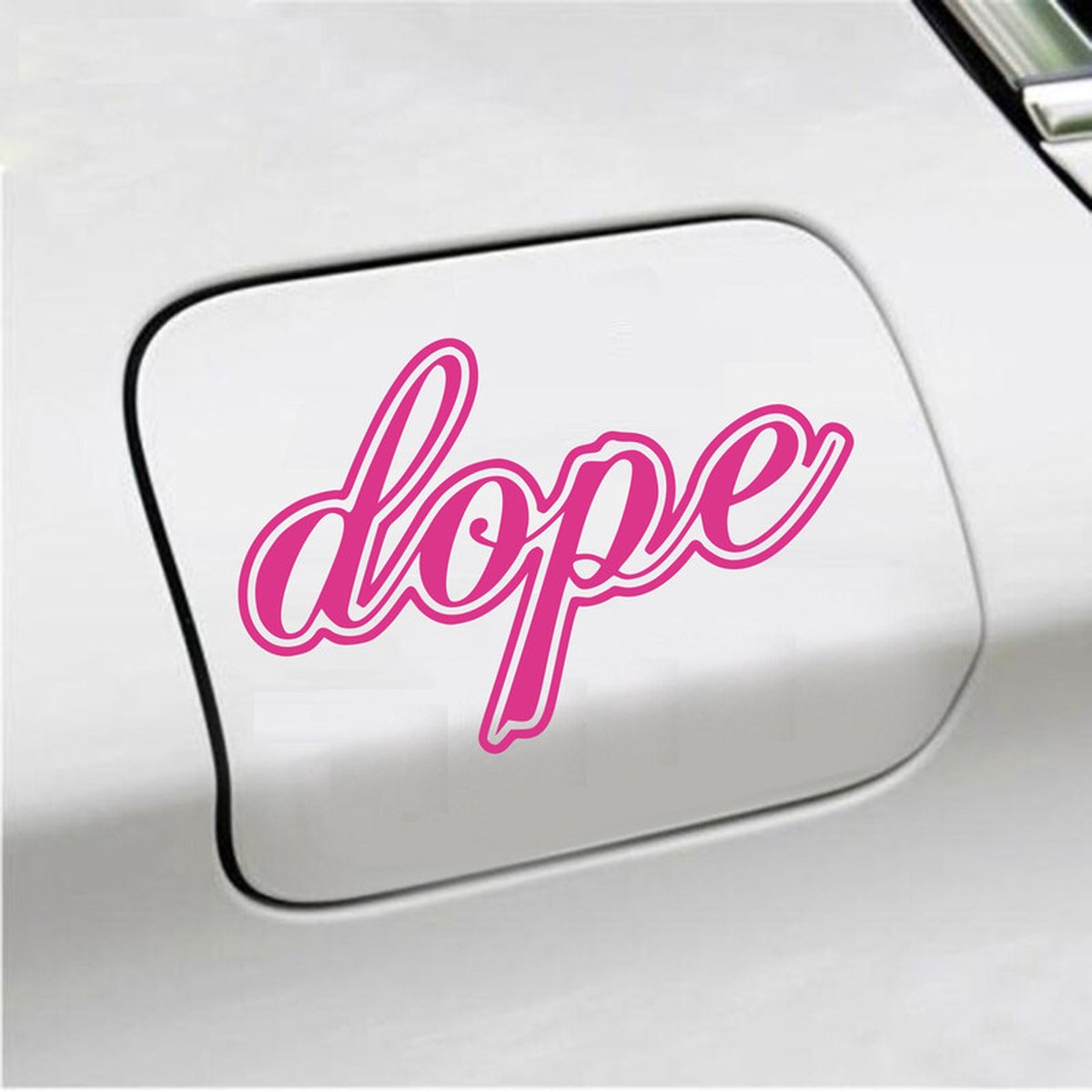 Bumpersticker - Dope - 9,7 X 14,8 - Roze | bol.com