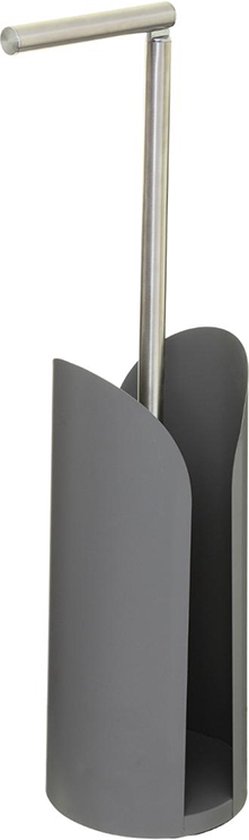 Metalen toiletpapier deur met reserve en flexibele staaf | bol.com