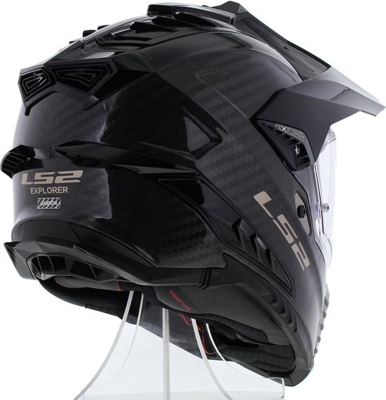 LS2 MX701 Explorer C Allroad Motorhelm carbon glans S | bol.com