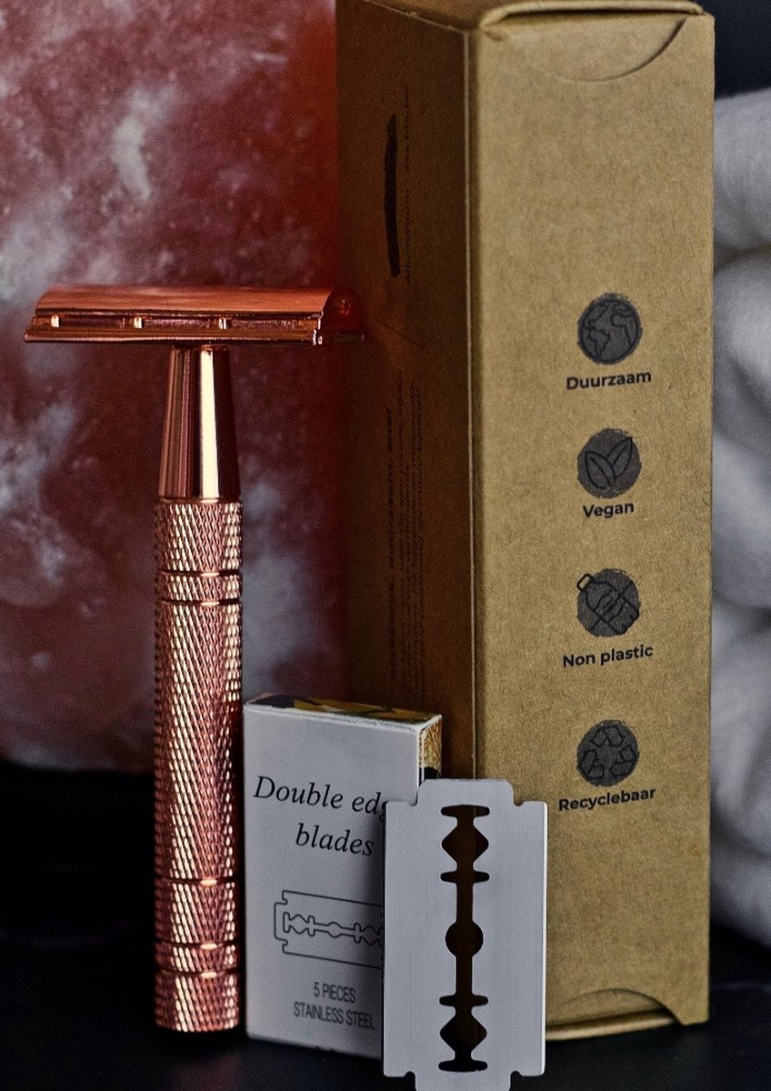 SolidShave Scheermes - inclusief 25 scheermesjes - Rose Goud - Vrouwen ...