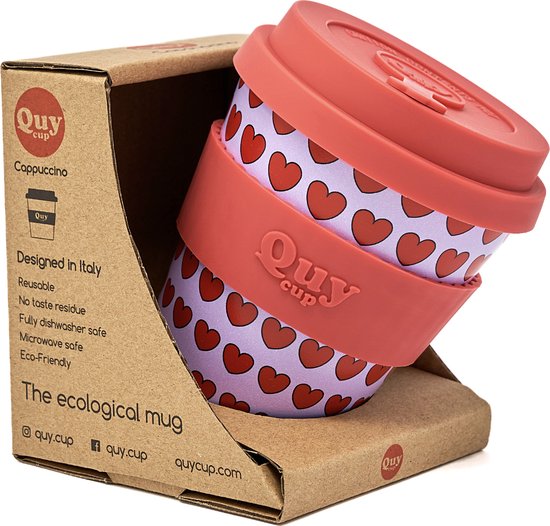 Quy Cup 230ml Ecologische Reis Beker - “Love” - BPA Vrij - Gemaakt van ...