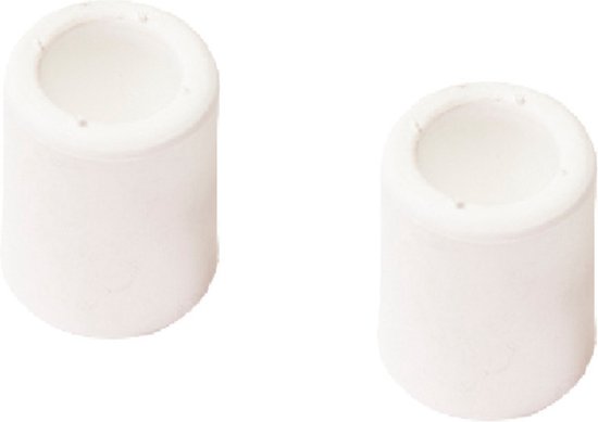 5x stuks deurstopper / deurstoppers rubber wit - 50 mm lengte ...
