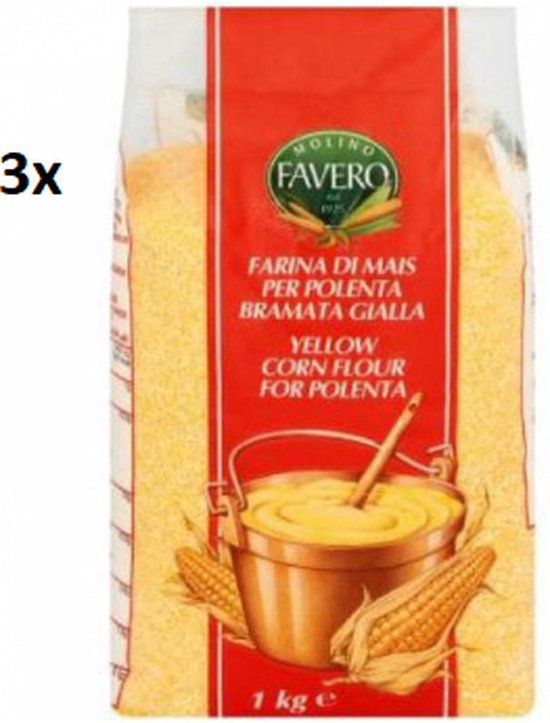 Favero Maismeel Rood 3 x 1kg | bol.com