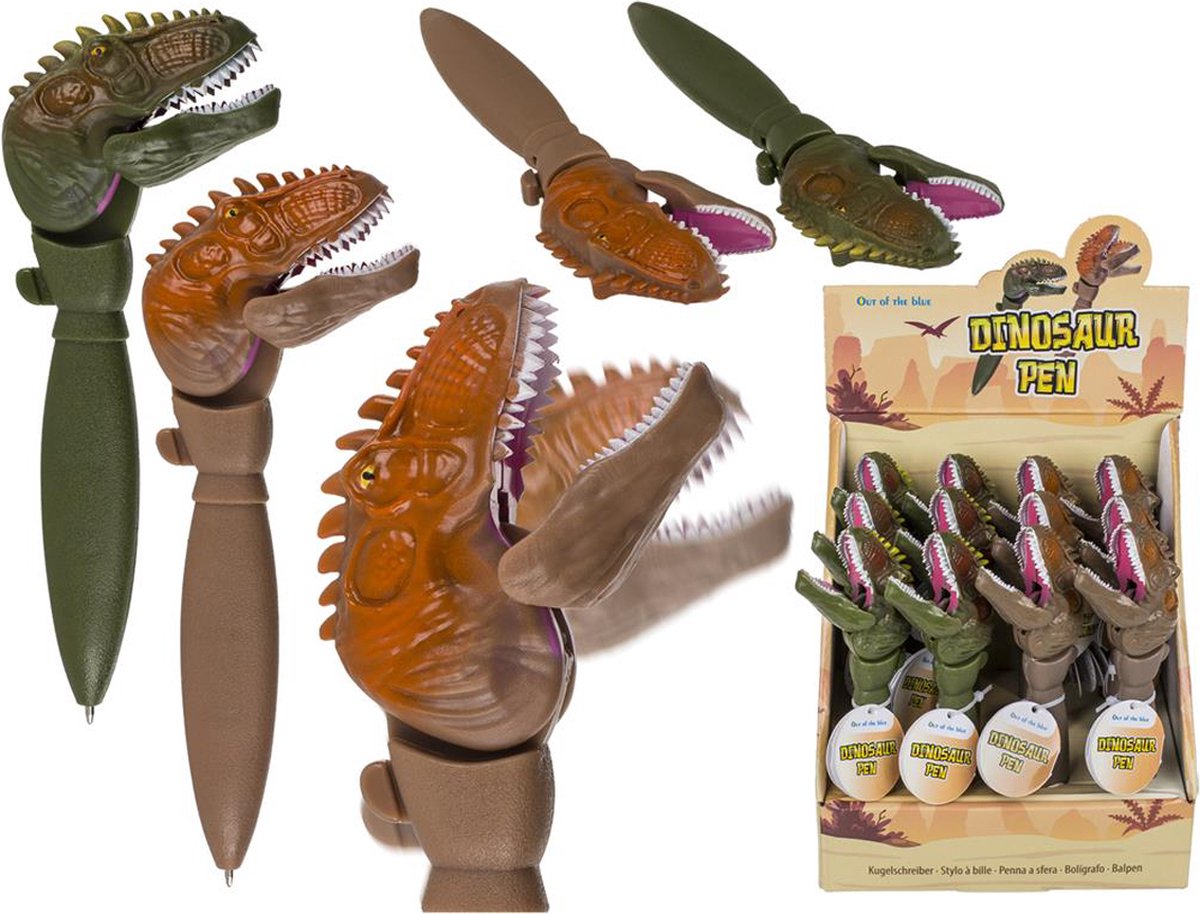 Dinosaur pen - school pen - cadeautje - kinder pen - dino - Dinosaurus ...