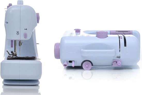 Naaimachine - Inclusief naaiset en opzetbare tafel - Mini naaimachine - Complete set | bol.com