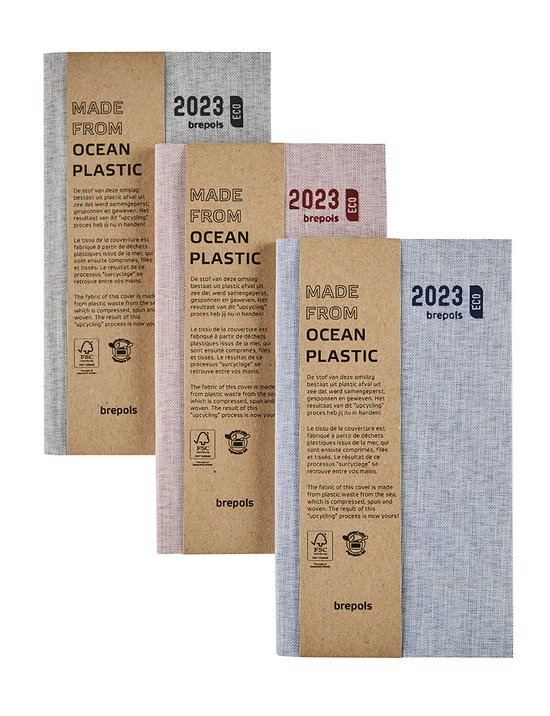 Brepols Agenda 2023 - Interplan - TOILE OCEAN - 6-talig - 9 x 16 cm -... | bol.com