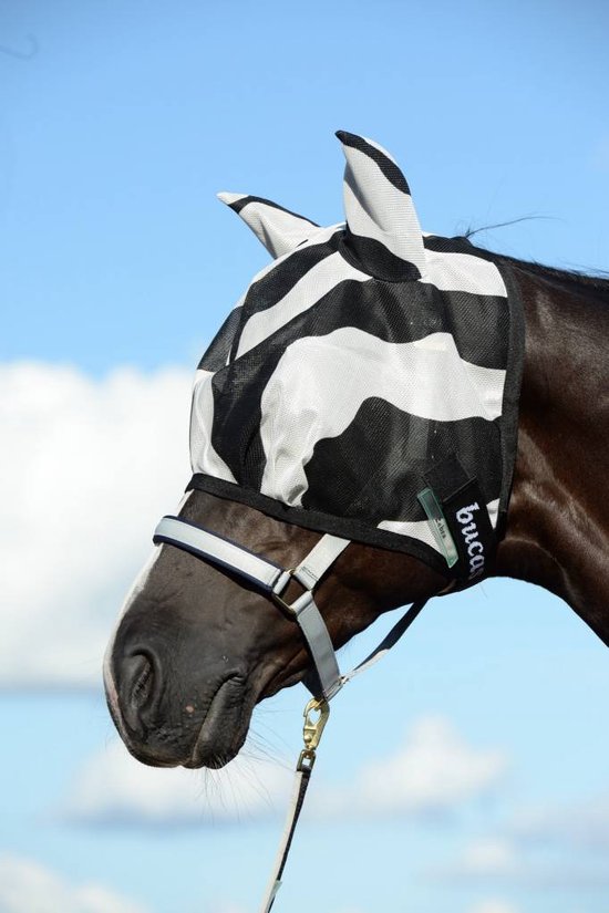 Buzz-Off Fly Mask, Zebra - XS - Onderdeken | Vliegendeken paard | bol.com