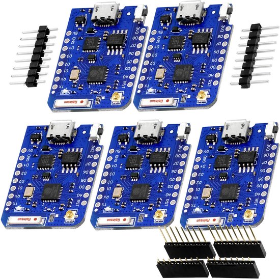 AZDelivery 5 x D1 Mini Pro compatibel met Arduino inclusief E-Book! | bol