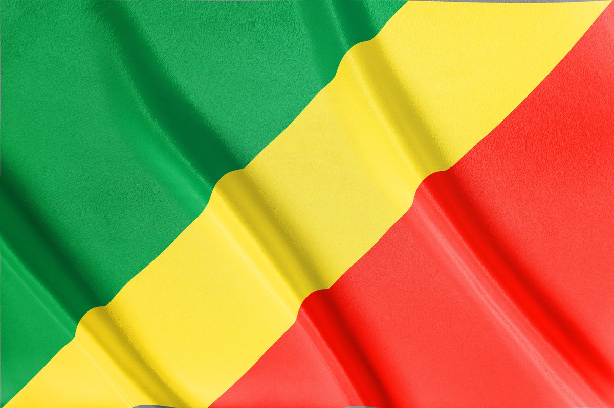 Vlag Congo-Brazzaville | Congolese vlag | Alle Afrikaanse vlaggen | 52 ...