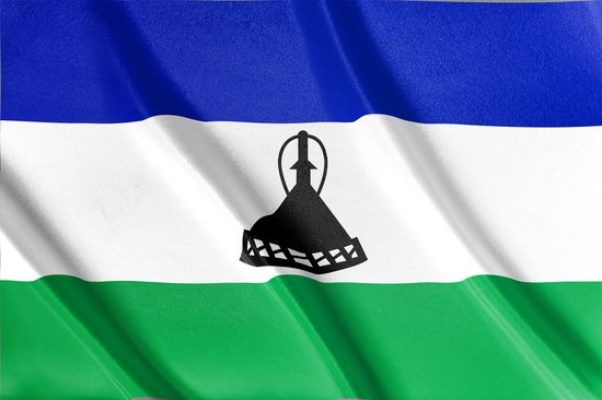 Vlag Lesotho | Lesotho Vlag | Alle Afrikaanse vlaggen | 52 soorten ...