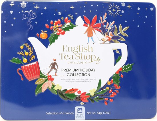 English Tea Shop - Premium Thee Collectie - Geschenkblik blauw ...
