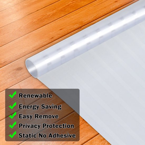 Raamfolie 3D Glasfolie 90x300cm Zelfklevende Zonwerende Folie Raam Statisch Geen... | bol.com