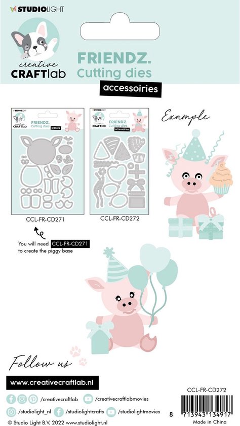 Creative Craftlab Friendz Snijmal Piggy Accessories | bol.com