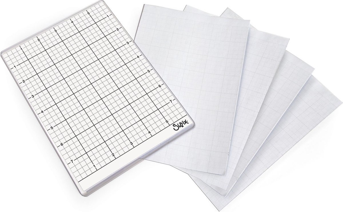 Sizzix Sticky Grid Sheets 15,24x21,59cm 5pieces | bol