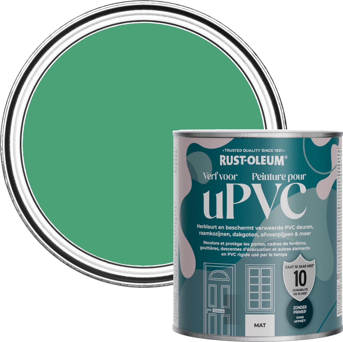 Rust-Oleum Groen Verf voor PVC - Emerald 750ml | bol.com