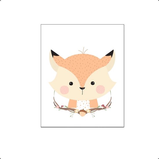 PosterDump - Lieve vos bos dieren - Baby / kinderkamer poster - dieren ...