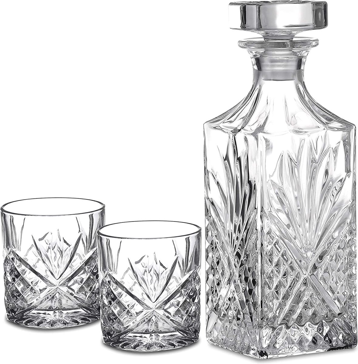 Whiskey karaf - Luxe whiskey set met karaf en glazen - whiskey cadeau ...