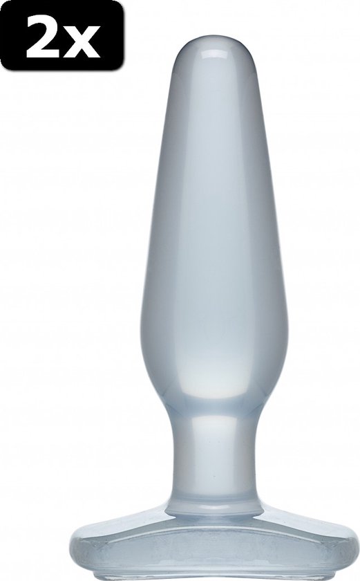 2x Medium Butt Plug - Transparent | bol.com