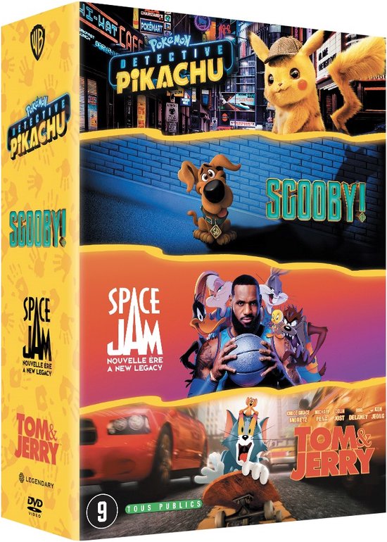 Space Jam : A New Legacy + Scoob! + Tom&Jerry + Detective Pikachu *DVD ...
