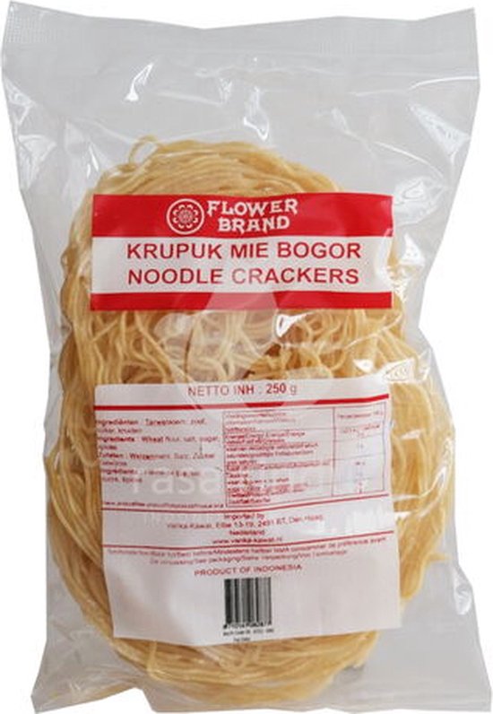 Flower Brand - krupuk mie bogor noodle crackers - 2 x 250g | bol.com