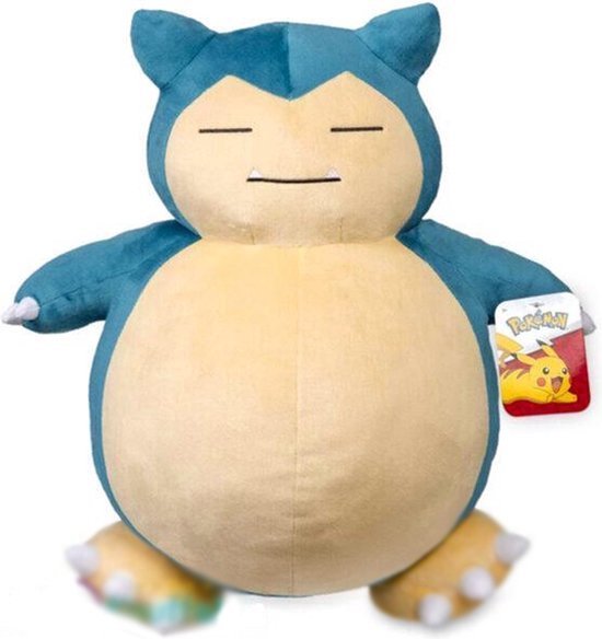 Pokémon Knuffel Snorlax - Slapende knuffel van 45 cm - Groot en extreem ...