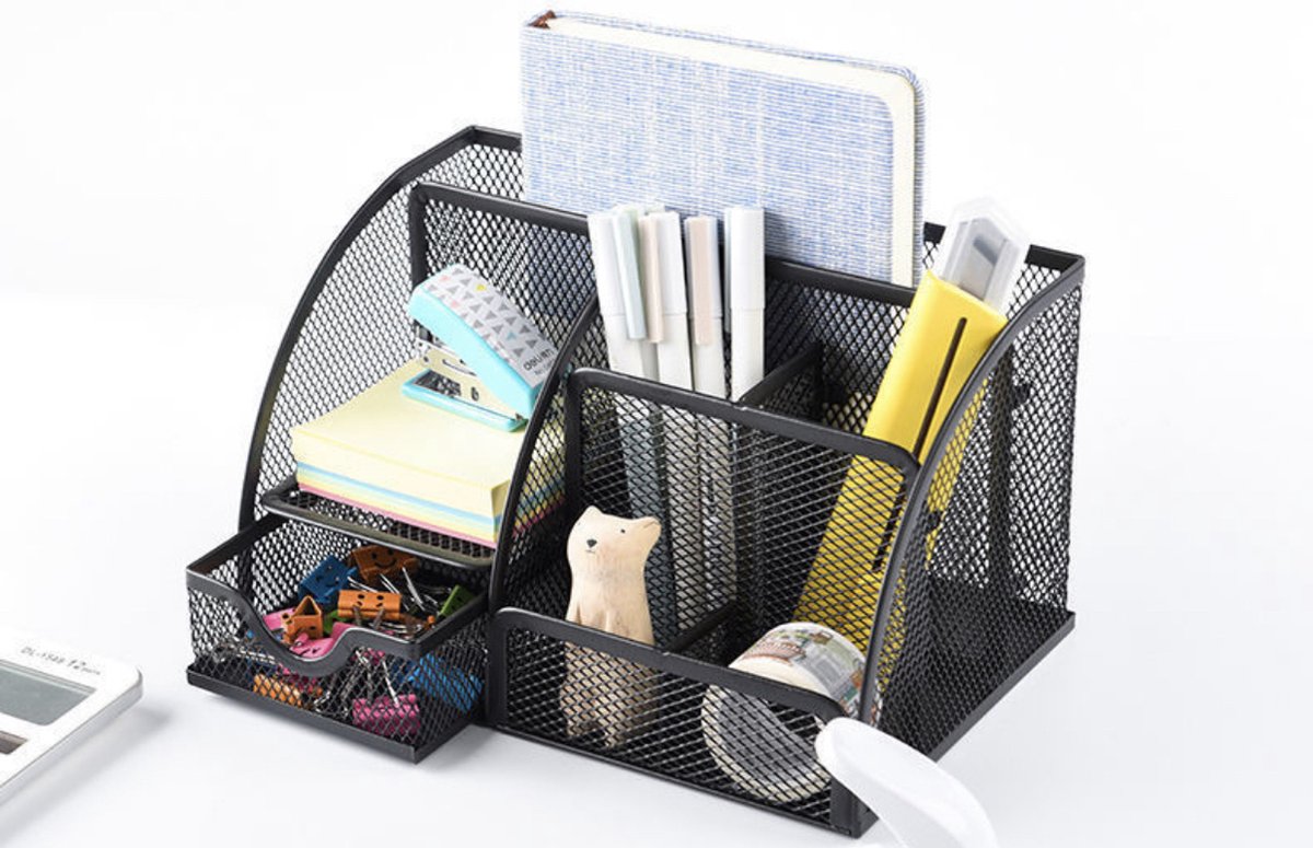 Buxibo - Bureau Organizer - Pennenbak met 7 Vakken - Pennenhouder/Desk ...