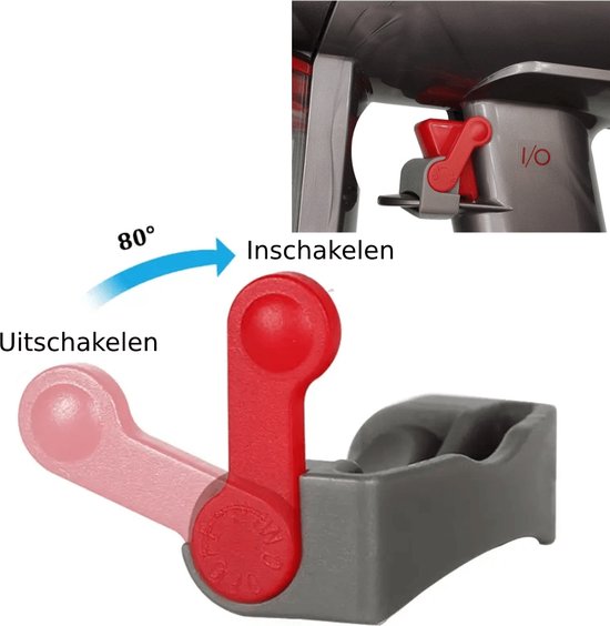 Trigger Lock geschikt voor Dyson Aan Uit Knop V15 / V11 / V10 / V8 / V7 ...