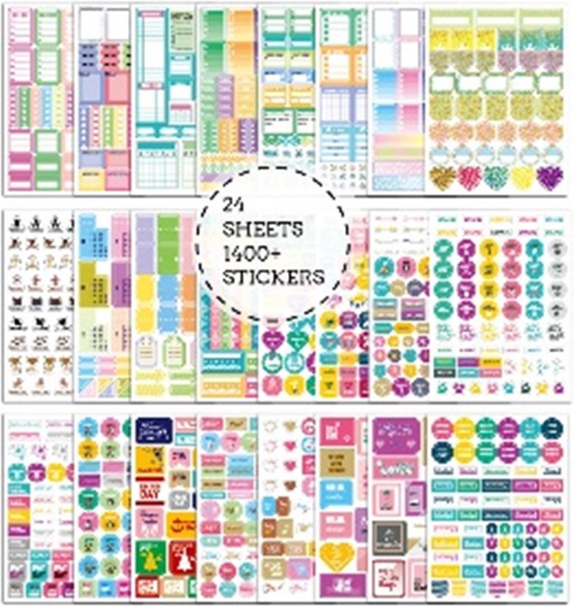 Bullet journal sticker set - 24 sheets - Accessoires - Toolkit ...