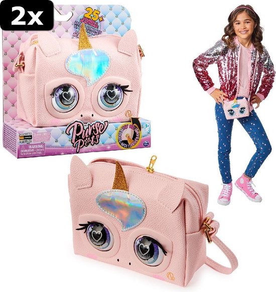 2x Purse Pets Interactieve Eenhoorn Tas | bol.com