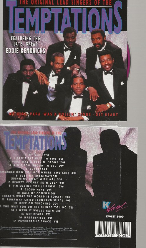 ORIGINAL LEAD SINGERS of THE TEMPTATIONS, Eddie Kendricks | Muziek | bol