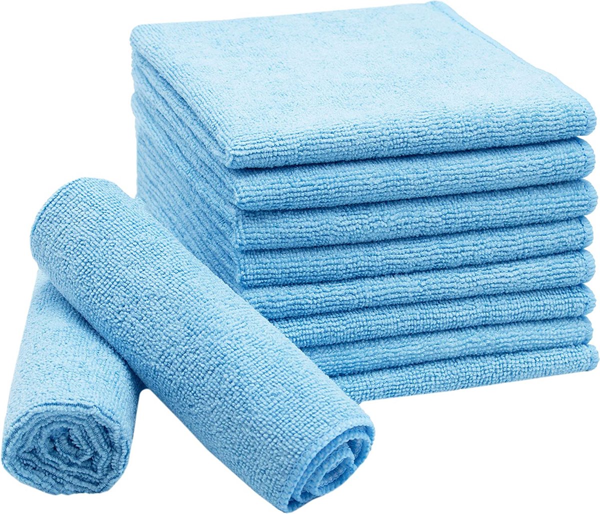 Zollner set van 10 microvezeldoeken, 32x32 cm, 270 gsm, absorberend en ...