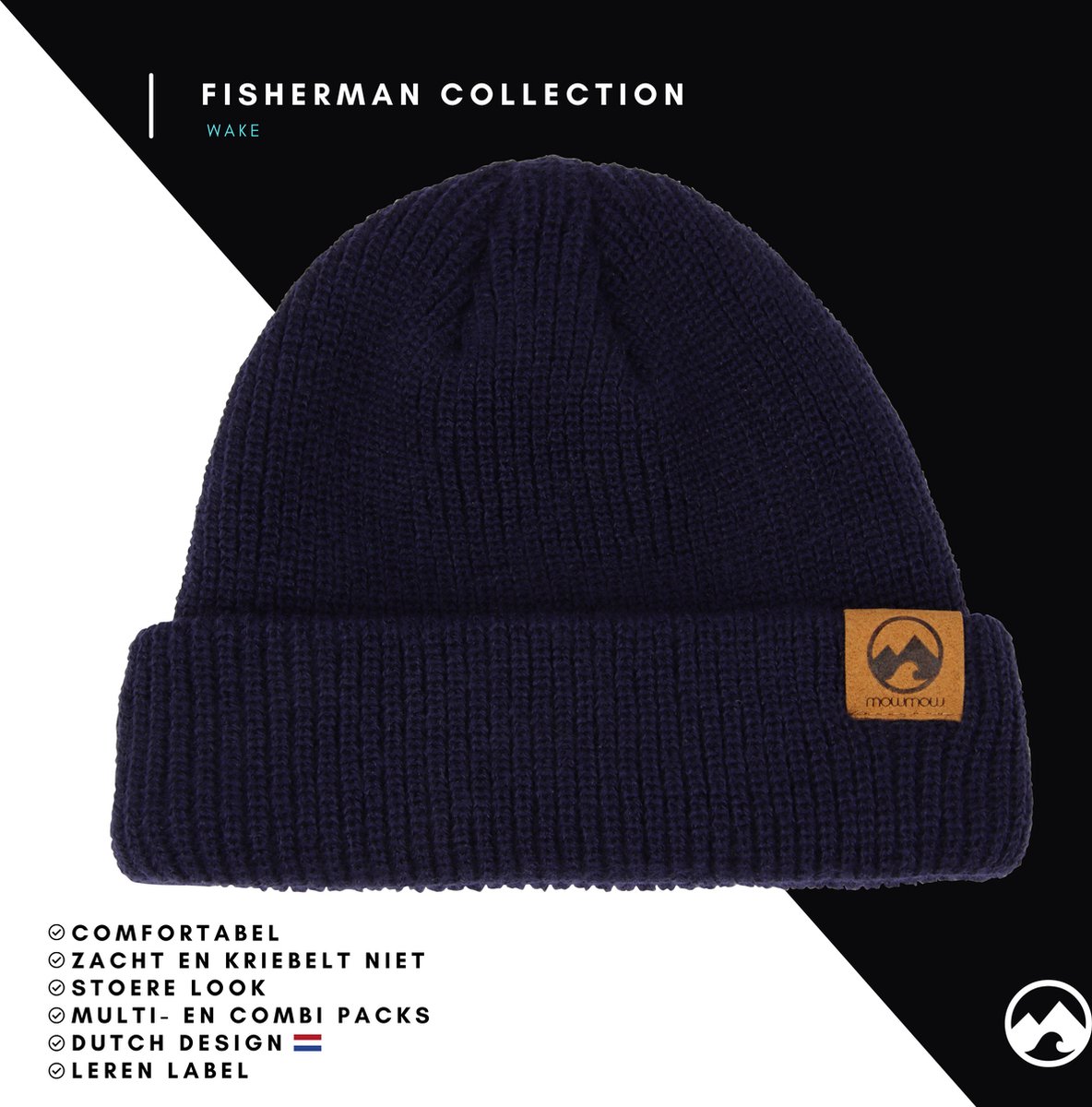 MowMow® Muts | Fisherman | Beanie | One Size Fits All | Unisex ...
