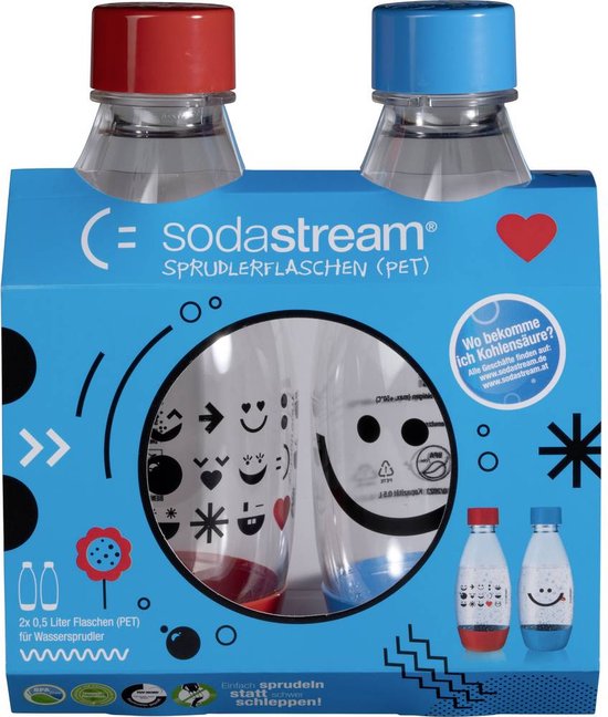 Sodastream PET-fles PET-Fles 0,5 L Duopack Kids Edition Groen, Oranje ...