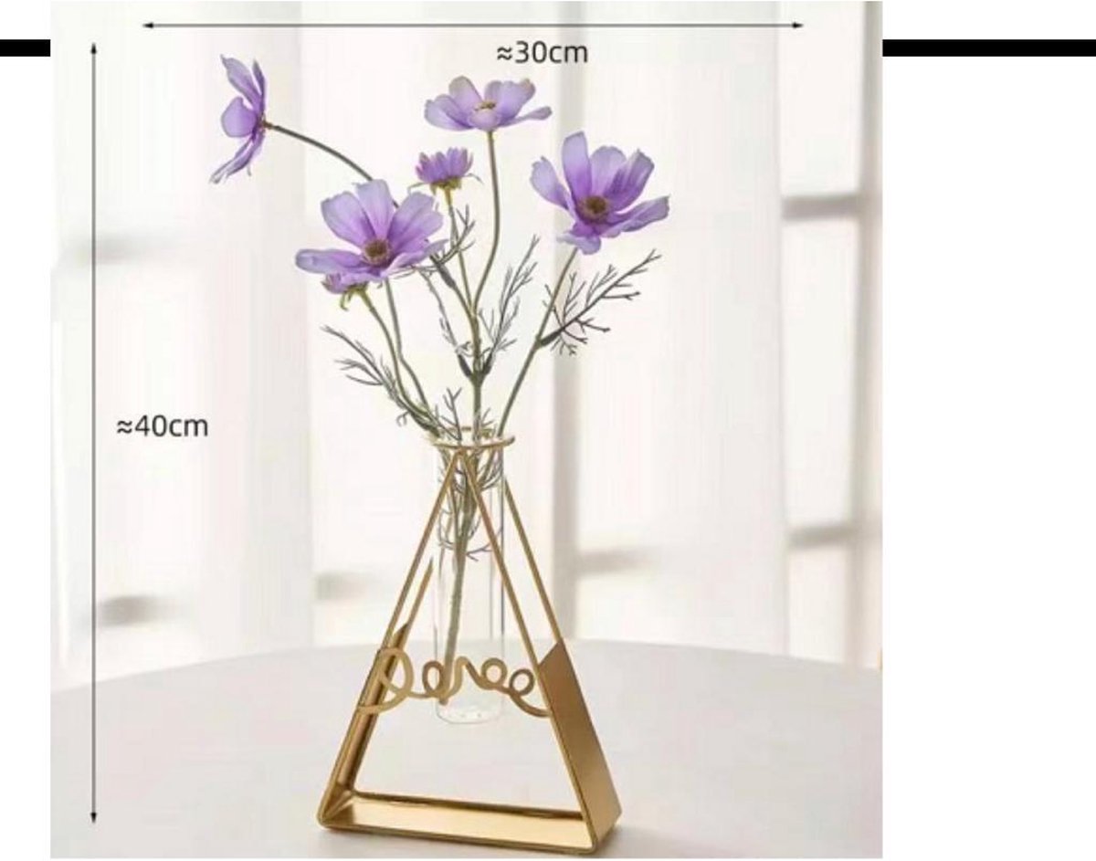 Bloem Vaas-Home Decoratie- Accessoires Moderne-Bloem Stand Gouden Bloem ...