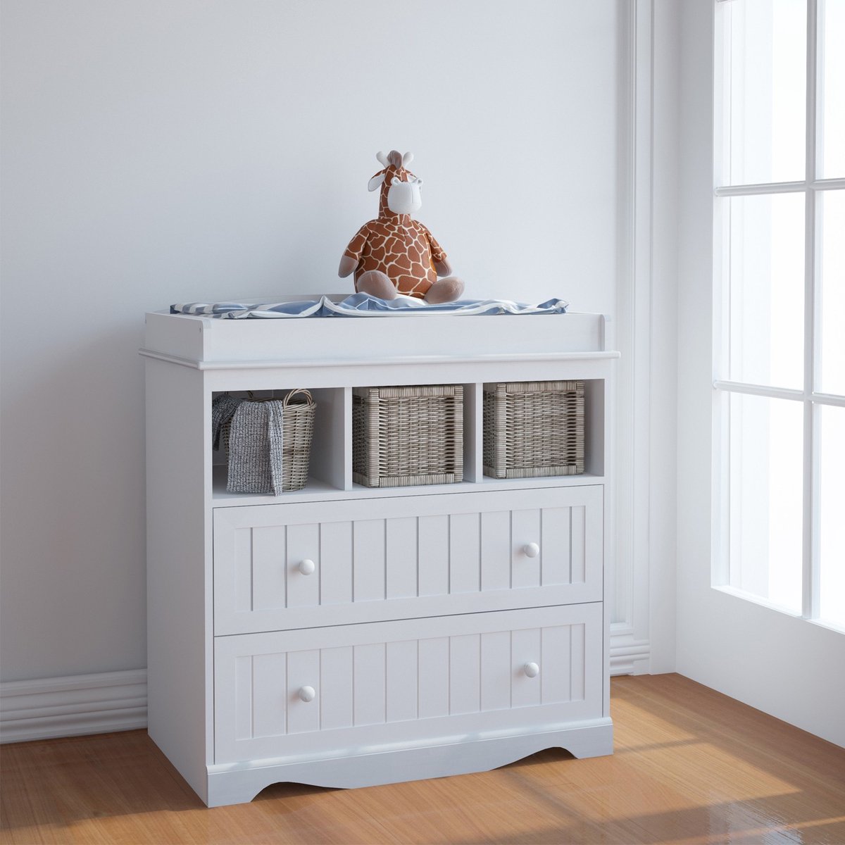 GoodVibes - Baby Commode met 2 Ruime Lades en 3 Compartimenten - 50 x ...