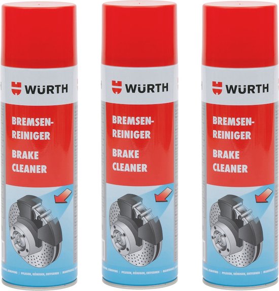 promission trading - wurth - remmenreiniger - 3 stuks - professioneel | bol.com