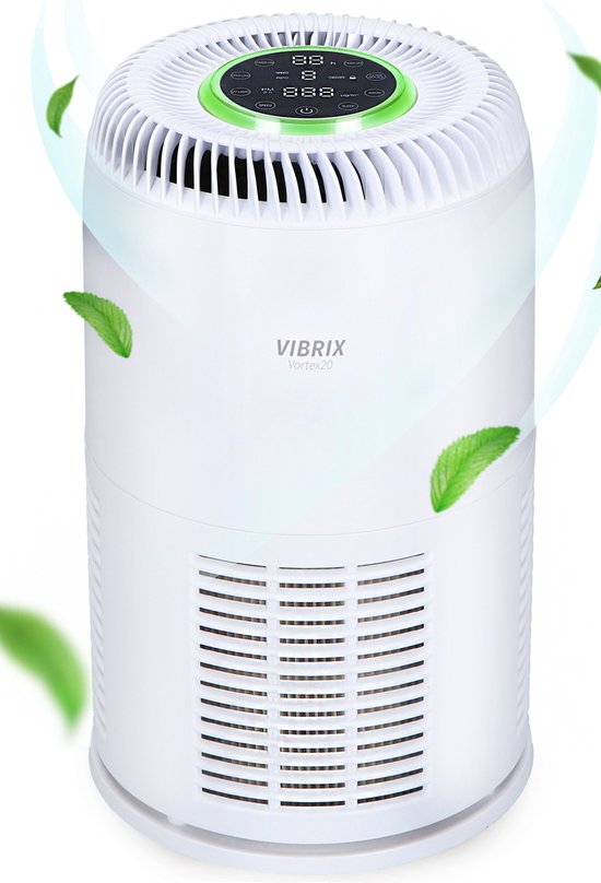 Vibrix Vortex20 luchtreiniger met 6-laags filtersysteem + HEPA filter ...