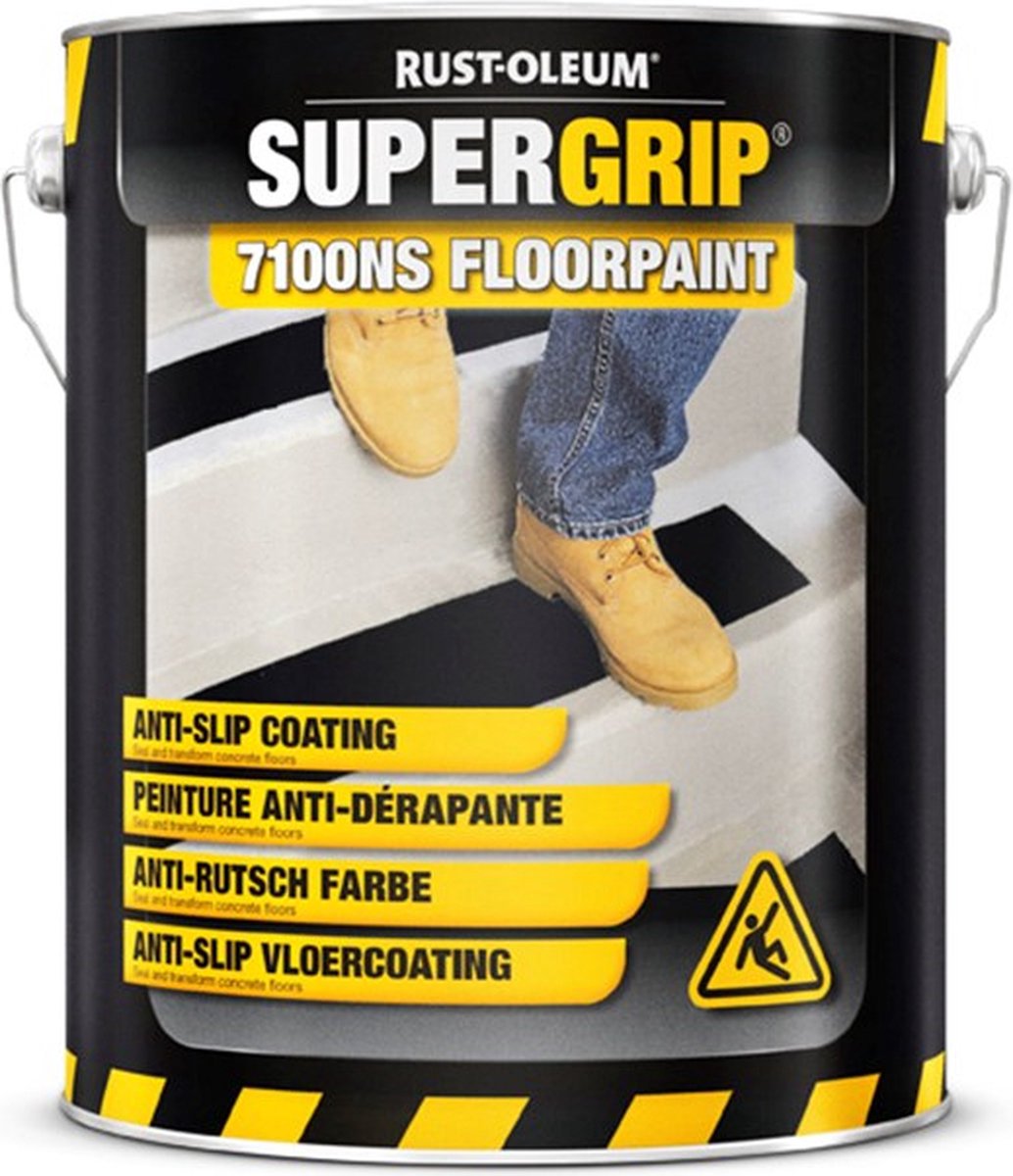 Rust-Oleum SuperGrip Anti-Slip Coating RAL 9005 Vloerverf 750ml | bol