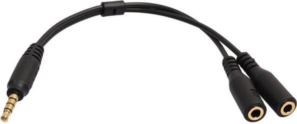 1x 3,5mm Jack (m) 4-polig - 2x 3,5mm (v) Headset Adapter (CTIA) - 0,20 ...