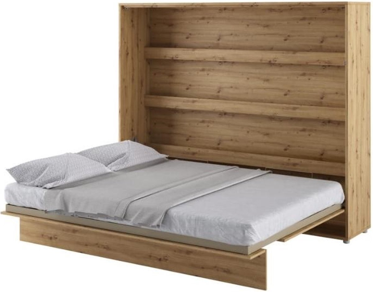 Murphy Horizontaal Opklapbed 160x200 - Artisan Eiken | bol