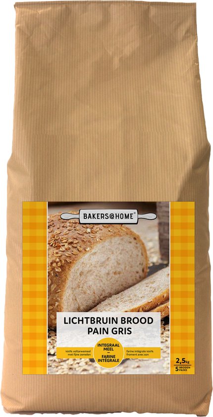 Bakers@home bloem voor volkoren bruin brood - 2,5 kg | bol
