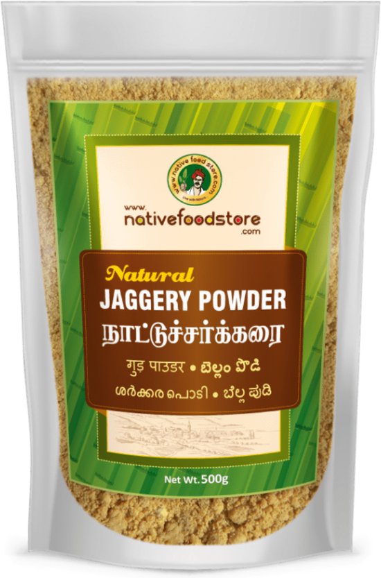 Native Food - Rietsuiker Poeder - Jaggery Powder - 3x 500 g | bol
